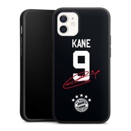 DeinDesign iPhone 12 mini Handy Premium Silikon H&uuml;lle Handyh&uuml;lle schwarz Case Fc Bayern M&uuml;nchen Harry Kane Jersey Silikon Premium Case