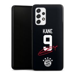 DeinDesign Galaxy A53 5G Handy Silikon H&uuml;lle Case schwarz Handyh&uuml;lle Fc Bayern M&uuml;nchen Harry Kane Jersey