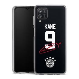 DeinDesign Galaxy A12 Handy Silikon H&uuml;lle Case transparent Handyh&uuml;lle Fc Bayern M&uuml;nchen Harry Kane Jersey Silikon Case