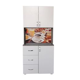 HTI-Living K&uuml;chenbuffet 3 Schubladen Blanca Bistro