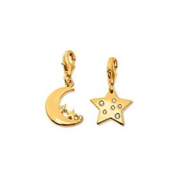 Tchibo Charm Set Moon and Stars - Weiss