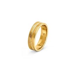 Tchibo 925 Silber Ring Heringbone - Gold - Gr.: 17