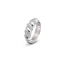 Tchibo Ring Sparkle Rows - Silber - Gr.: 17