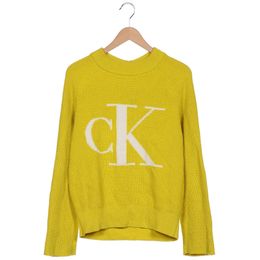 Calvin Klein Jeans Damen Pullover, gelb, Gr. 42