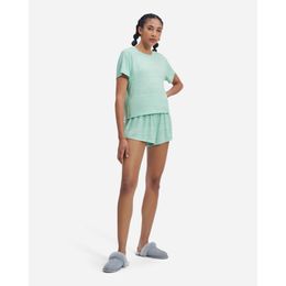 UGG Australia UGG® Aniyah Set mit Top und Shorts für Damen in Clear Green Multi Heather, Größe L, Ecoverou2122