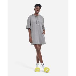 UGG Australia UGG Kassey T-Shirt-Kleid mit Kapuze für Damen in Grey, Größe S, Baumwolle