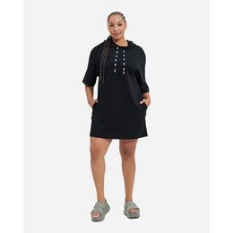 UGG Australia UGG Kassey T-Shirt-Kleid mit Kapuze für Damen in Black, Größe XS, Baumwolle