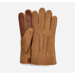 UGG Australia UGG® Contrast Sheepskin Handschuhe für Herren in Brown, Größe M, Schaffell