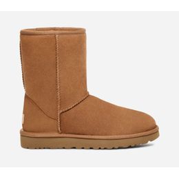 UGG Australia UGG® Classic Short für Herren | Warme Lammfell-Boots auf in Brown, Größe 44, Leder