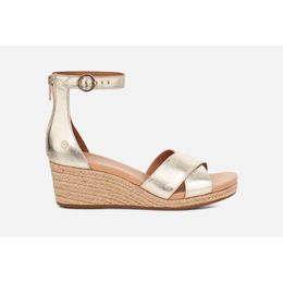 UGG Australia UGG® Eugenia Sandalen für Damen in Pale Gold Metallic, Größe 38, Leder