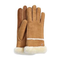 UGG Australia UGG® Seamed Tech Handschuhe für Damen in Brown, Größe S, Schaffell