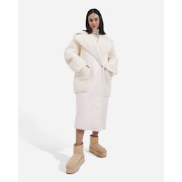 UGG Australia UGG® Regenerate Shearling-Mantel für Damen in White, Größe S/M