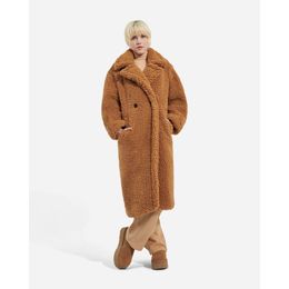 UGG Australia UGG® Gertrude Long Teddy Jacke für Damen in Brown, Größe L