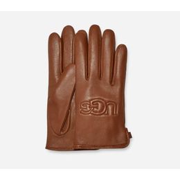 UGG Australia UGG® Kurze Handschuhe mit Logo für Damen in Brown, Größe S, Leder