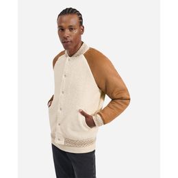 UGG Australia UGG® Tasman Varsity Jacket für Herren in Cream, Größe L