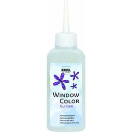 Kreul - Window Color Glitzer-silber 80 ml Bastelfarben