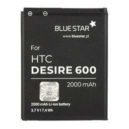 Akku Ersatz kompatibel mit htc Desire 600 606t 606w 608 608t 2000 mAh Batterie Handy Acuu premium BO47100 35H00209-04M - Bluestar