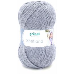 gründl Wolle Shetland 100 g grau Handarbeit - Gründl