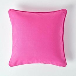 Homescapes - Kissenbezug aus Baumwolle in Pink, 60 x 60 cm - Pink