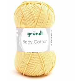 gründl Wolle Baby Cotton 50 g gelb Handarbeit - Gründl