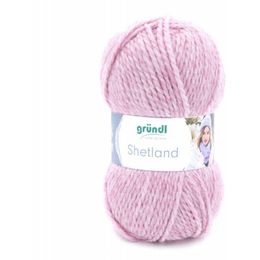 gründl Gründl - Wolle Shetland 100 g rose melange 100 g Handarbeit