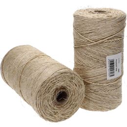 Sisalschnur 1kg 1000g 2 - 3 mm Sisalgarn 500 m Sisalseil Sisal Schnur Bindfaden Juteschnur Paketschnur Gartenschnur Garten Garn Kordel Zwirn