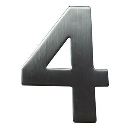 ALPERTEC - Hausnummer 4 Edelstahl Hausnummern Hausnummerschild