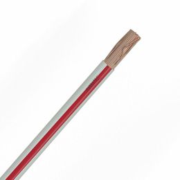 1,0 mm² Fahrzeugleitung weiß - rot flry-b Kfz Kabel Stromkabel Meterware als Bund