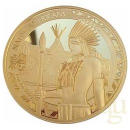 1 Unze Goldmünze Native Americans - Warbonnet 2023
