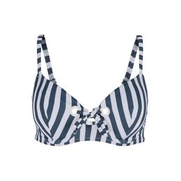 Skiny Bikinitop Damen Größe 85 navy / weiß