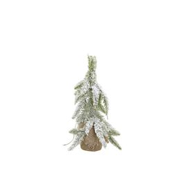 Chic Antique Kleiner künstlicher Tannenbaum mit Schnee, H30 cm grün