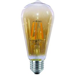 Braytron E27 4W led Filament Glühbirne Warmweiß 350 lm Glühfaden Retro Edison Lampe Vintage Look Fadenlampe Kolbenform