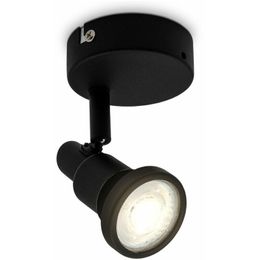 B.K.LICHT - Bad Deckenspot led GU10 5W Deckenlampe IP44 Deckenleuchte Badezimmer drehbar