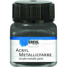 Acryl Metallicfarbe anthrazit 20 ml Verzierfarbe - Kreul