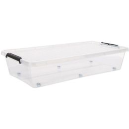 5five - box 50 l clip easy rollbett - transparent