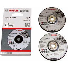 Professional Schruppscheibe 76 mm, 2 Stück, Expert for Inox - Bosch