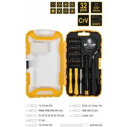 VOREL - Universal Smartphone Handy Tablet Reparatur-Werkzeug Set 32 Tlg.