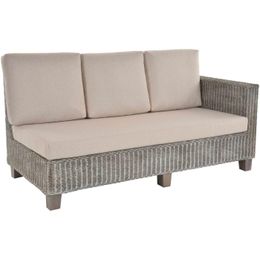 Krines Home Chaiselongue Moderne Recamiere Vermont Rattanliege Chaiselongue Lounge Liege Sofa