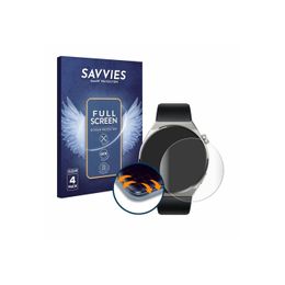 Savvies Full-Cover Schutzfolie für Huawei Watch GT 3 Pro Titanium (46mm)