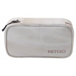 Nitro Federtasche Pencil Case XL, Federmäppchen, Schlampermäppchen, Faulenzer Box, Stifte Etui, beige