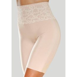 Lascana Shapingpants Seamless Long Panty mit femininen Spitzenbund, beige