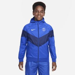 Nike Paris Saint-Germain Jacke mit Kapuze für ältere Kinder - Blau