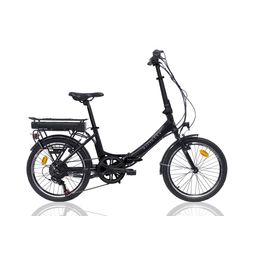 Villette les Vacances, faltbares E-Bike, 6 Sp, 20 Zoll, Schwarz