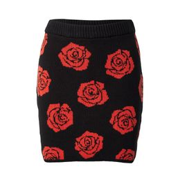 MONKI Rock Damen Größe 44 rot / schwarz