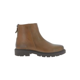 Andrea Conti Leder-Boots in Hellbraun - 42