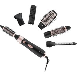 2THETA eta Multihaarstyler Fenite Black Edition ETA532190010, 5 zusätzliche Aufsätze für den perfekten Look, schwarz