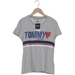 Tommy Jeans Damen T-Shirt, grau, Gr. 36