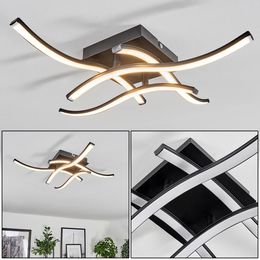 hofstein Casais Deckenleuchte LED Schwarz, 4-flammig
