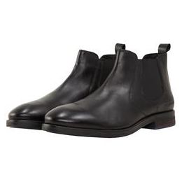 Tom Tailor Herren Stiefeletten mit Leder, schwarz, Uni, Gr. 41