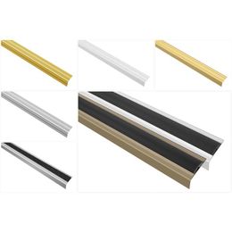Effector Treppenkanten Eckprofil aus Aluminium, langlebig & rostfrei als Stufenschutz & Dekoration: Gold, A40 - 1.8M / 25x25mm